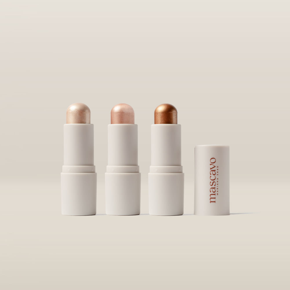 Glow Up Set | Kit de Iluminador e Blush com Esponja